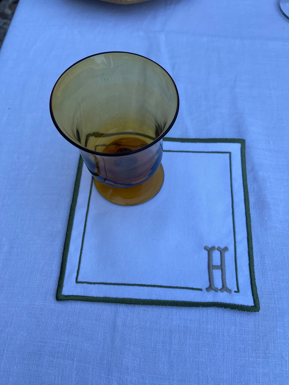 Custom Cocktail Napkin/ Coaster – Kinfolk Stitch