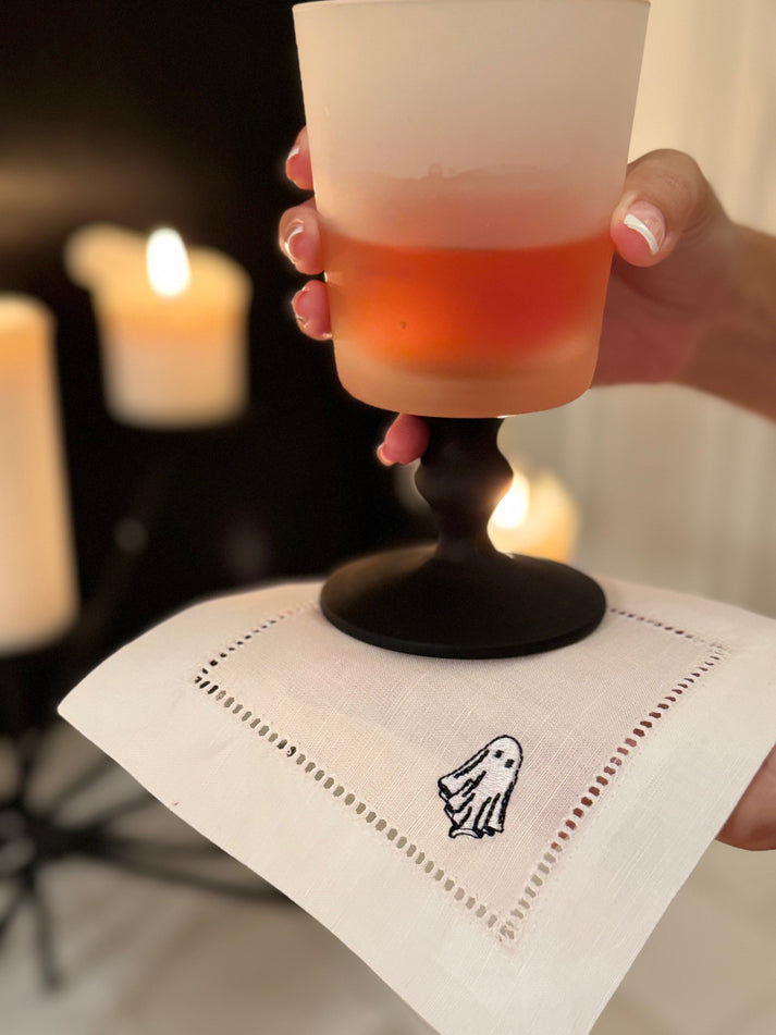 Spooky Ghost Cocktail Napkin – Kinfolk Stitch